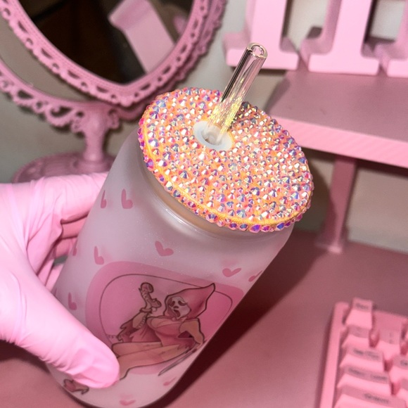 ghostface | Accessories | Scream Ghostface Glass Cup Bling Lid Horror ...